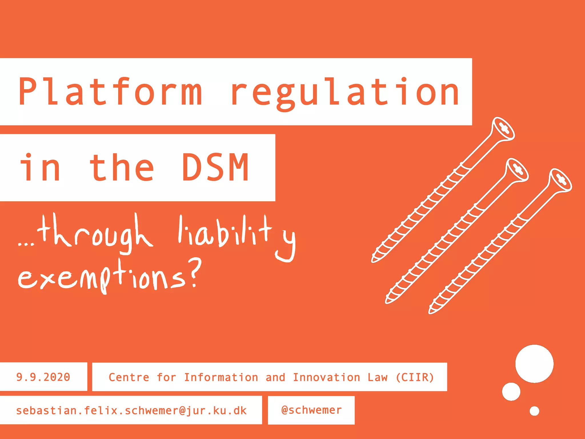 Platform Regulation In The Dsm Through Liability Exemptions Ppt 5658