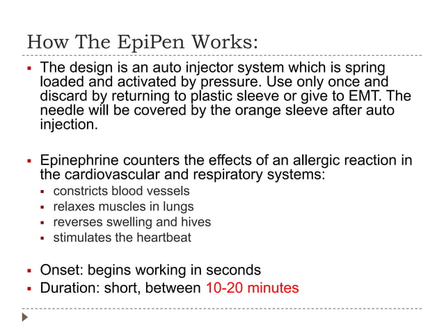 Anaphylaxis and EpiPen | PPTX