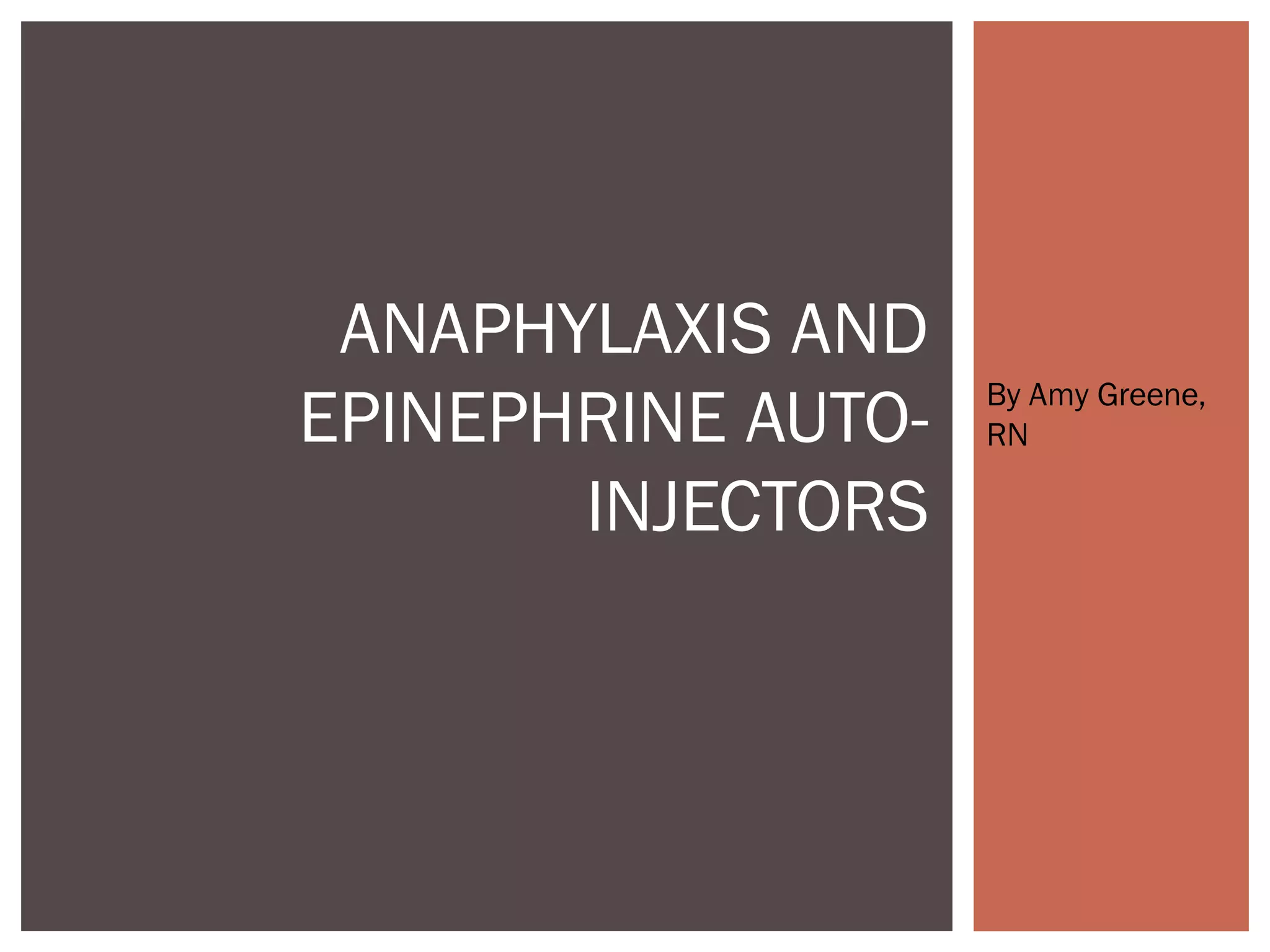 Epi Pen | PPT