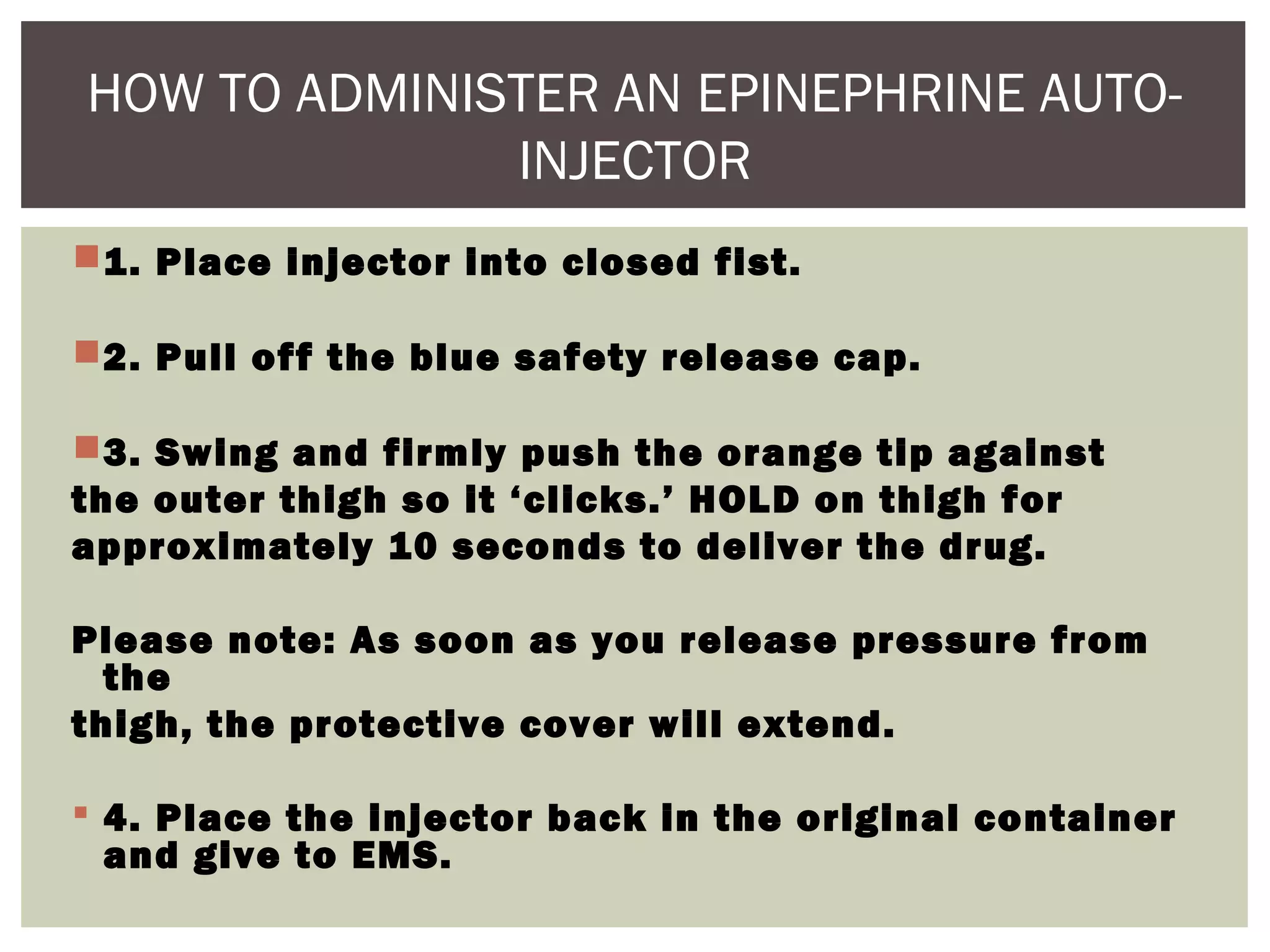 Epi Pen | PPT