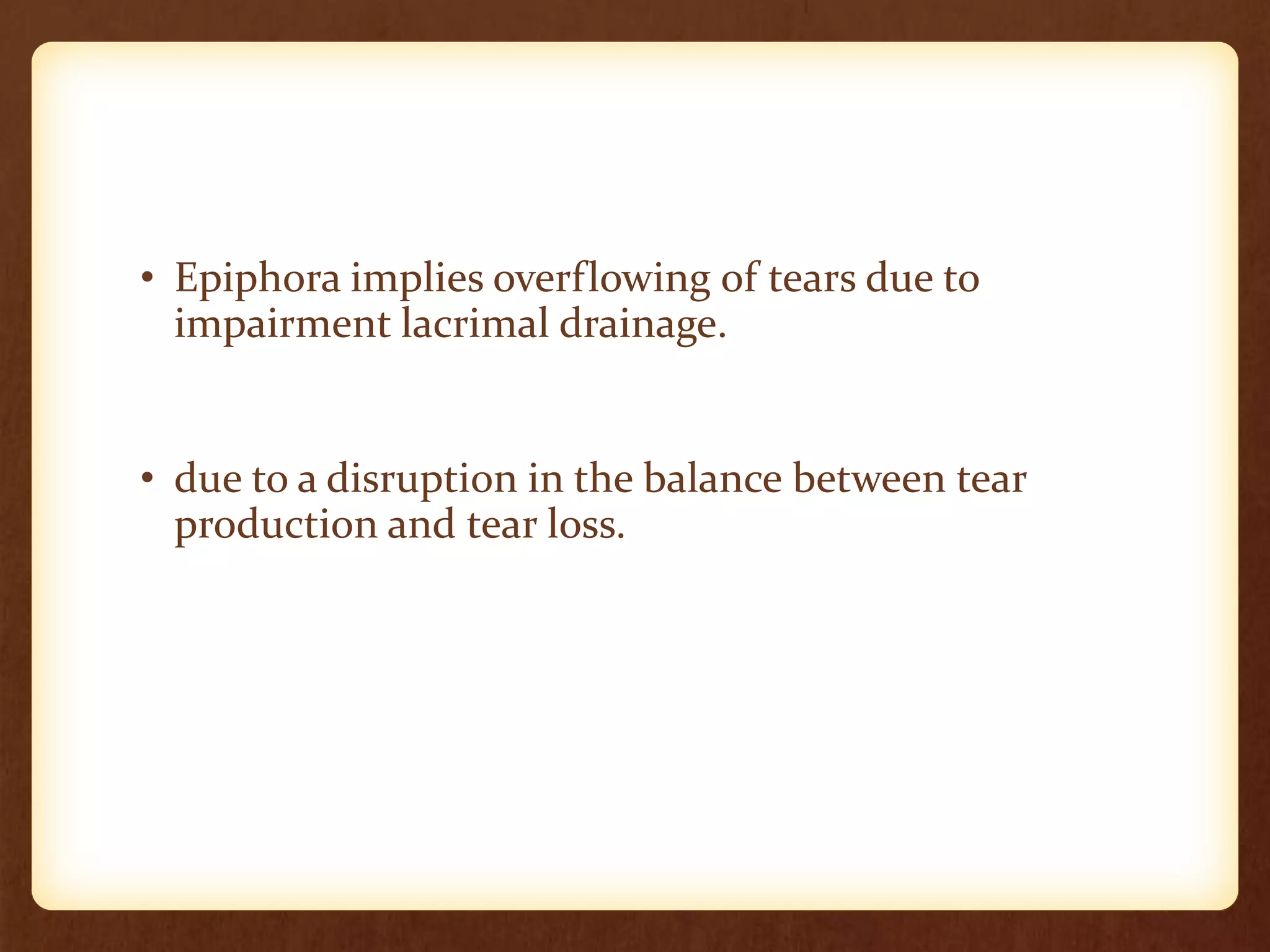 Epiphora | PPTX