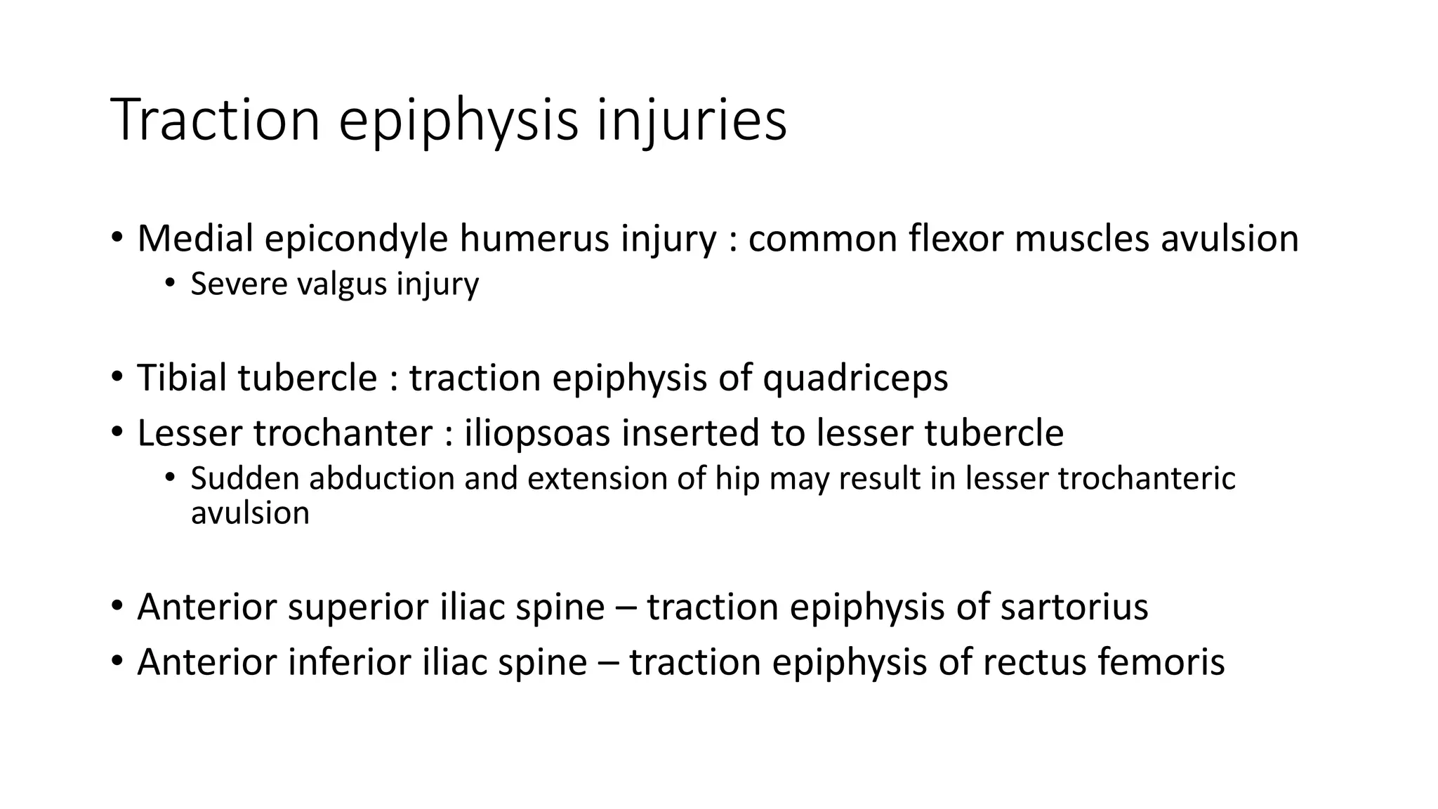 Epiphyseal injuries | PPTX