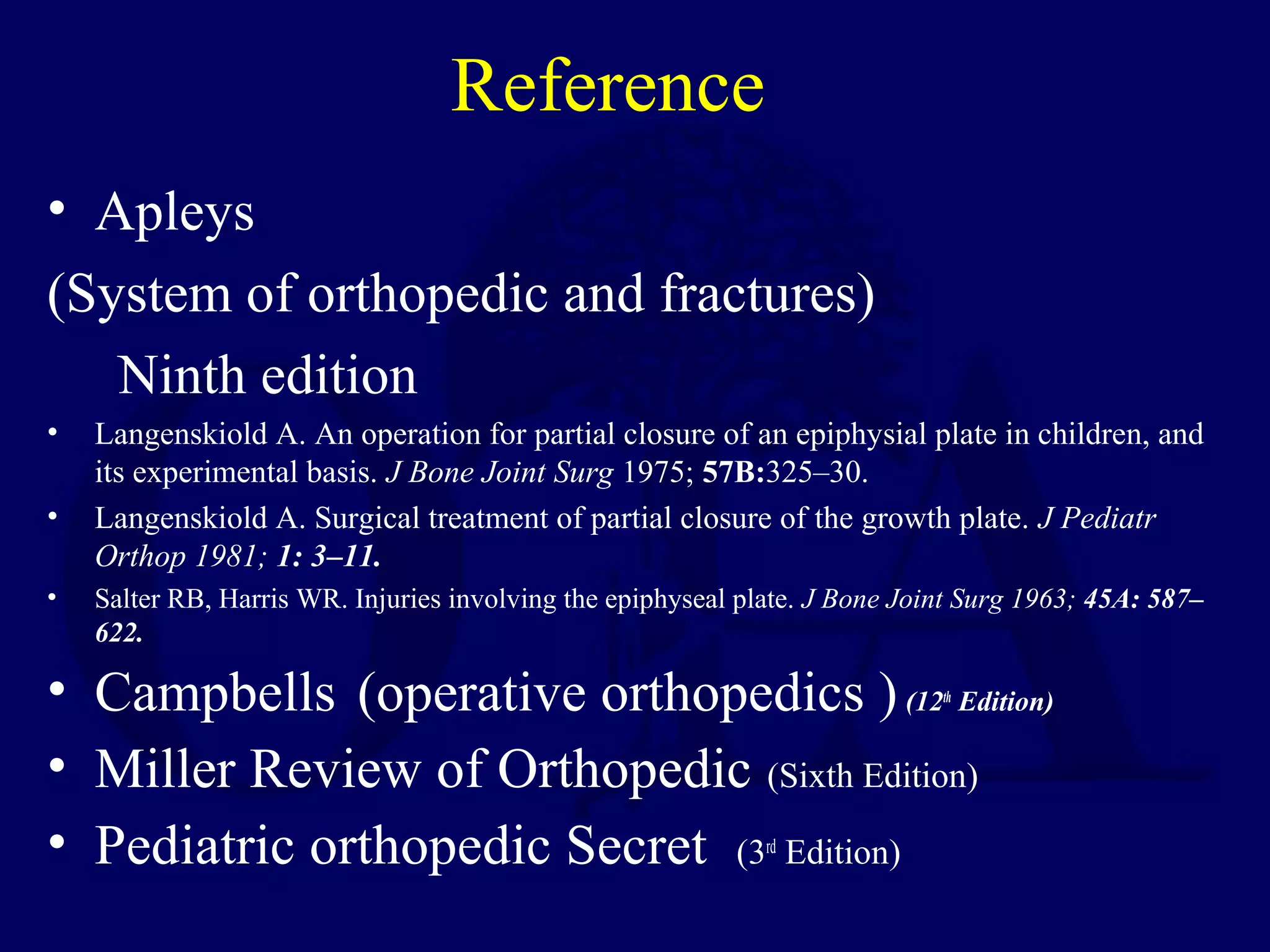 Epiphyseal injury. amanj mohsin | PPT