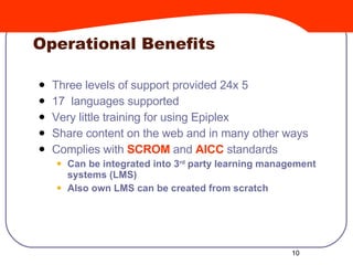 Epiplex Brief Introduction For Process Training creation and Learning ...
