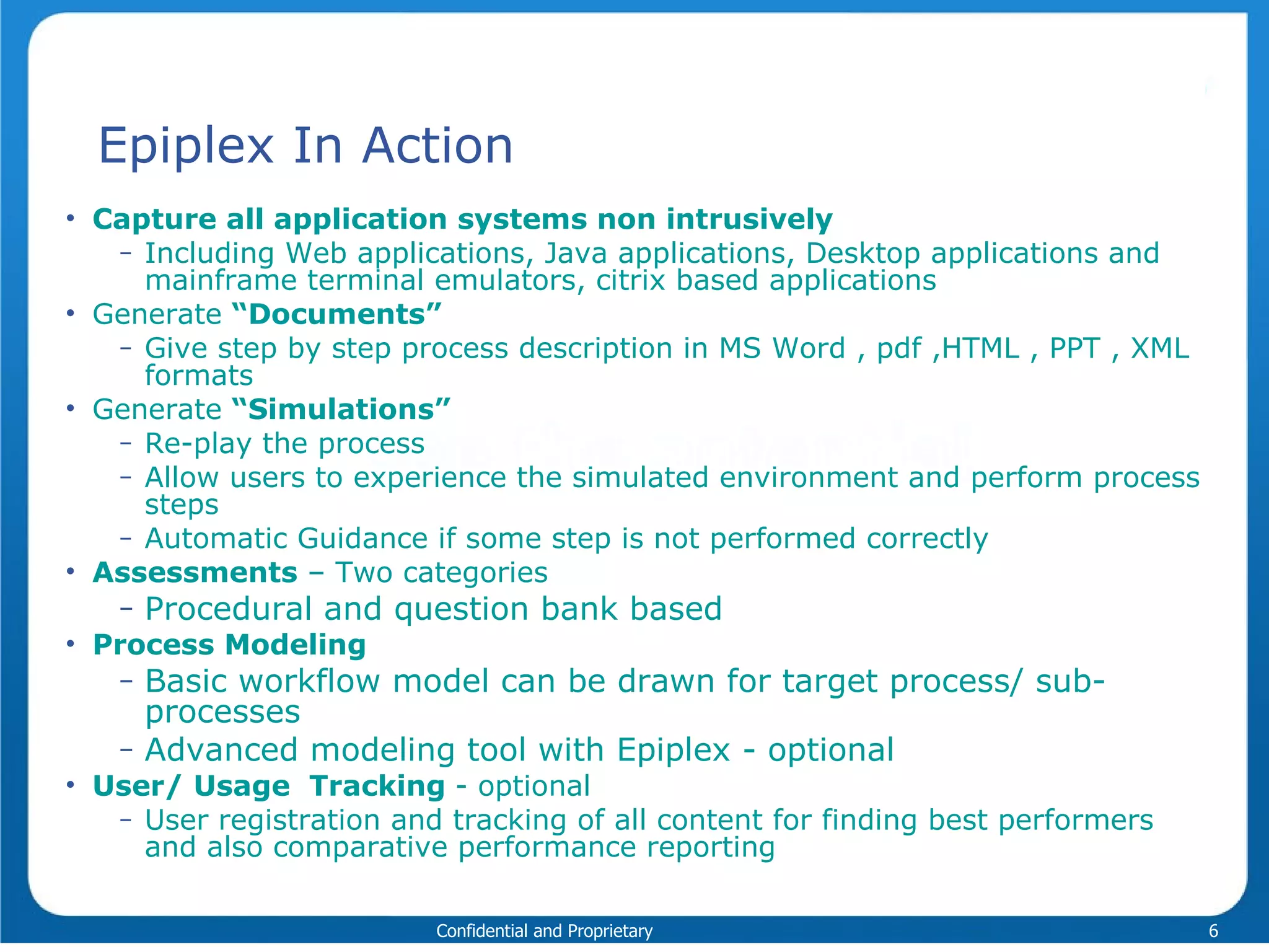Epiplex Introduction Limitedv10.0 | PPT