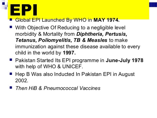 Epi program (blood)
