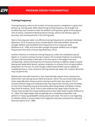 Strength & Conditioning Program Design | PDF