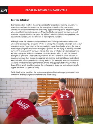 Strength & Conditioning Program Design | PDF