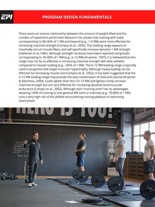 Strength & Conditioning Program Design | PDF