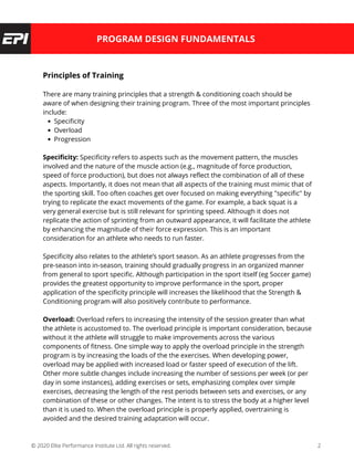 Strength & Conditioning Program Design | PDF