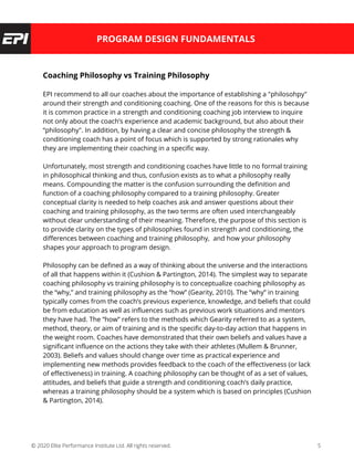 Strength & Conditioning Program Design | PDF