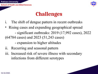 Dengue trends and factors in nepal,a systematic review ppt | PPTX