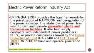 Epira Law and EC's | PPTX
