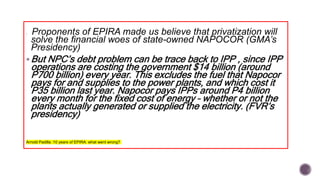Epira Law and EC's | PPTX