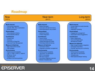 EPiServer Product Strategy and Roadmap | PDF