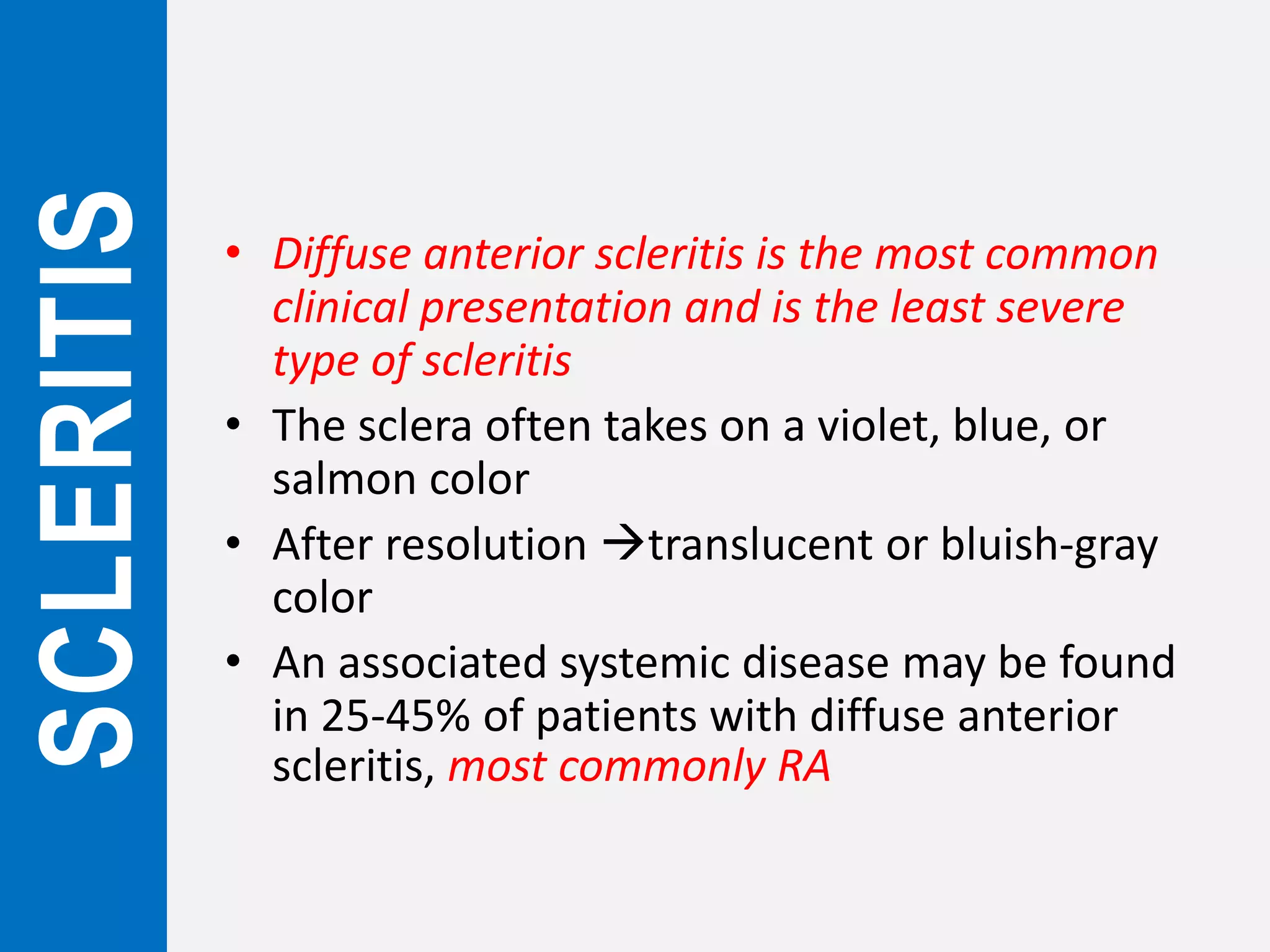 Episcleritis and scleritis | PPTX