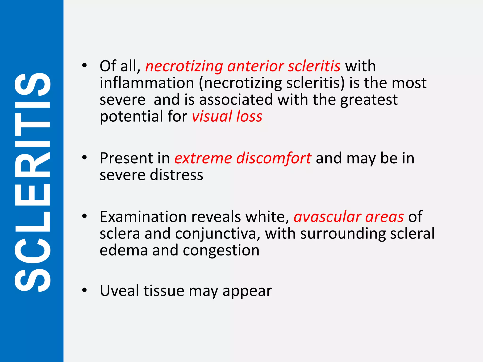 Episcleritis and scleritis | PPTX
