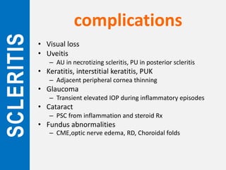 Episcleritis and scleritis | PPTX