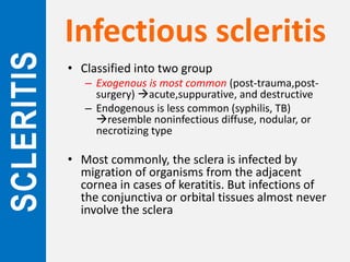 Episcleritis and scleritis | PPTX