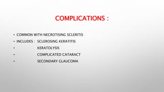 EPISCLERITIS AND SCLERITIS OF THE EYE BALL | PPT
