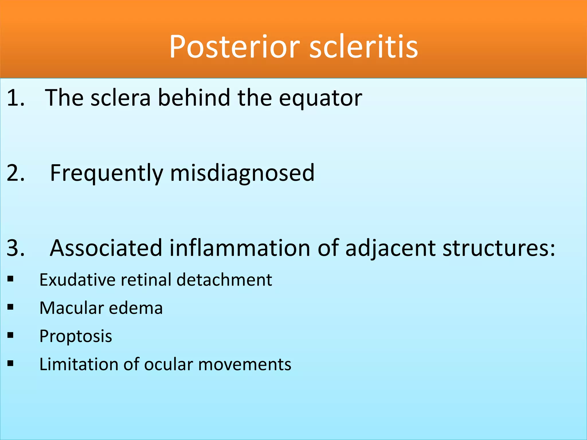 Episcleritis and scleritis (ophthalmology) | PPTX | Eye and Vision ...