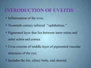 EPISCLERITIS & UVEITIS.ppt eye disorders | PPT