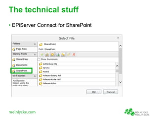 EPiServer and SharePoint integration when developing an intranet | PDF