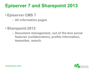 EPiServer and SharePoint integration when developing an intranet | PDF