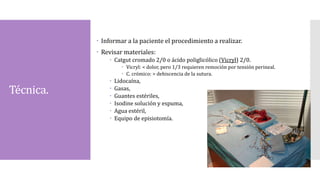 Episiotomia y-episiorrafia | PPTX