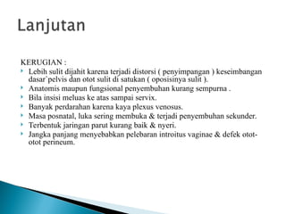 EPISIOTOMI & AMNIOTOMI pada pertolongan persalinan | PPT