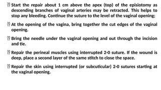 Management of Episiotomies and perineal tears .pptx