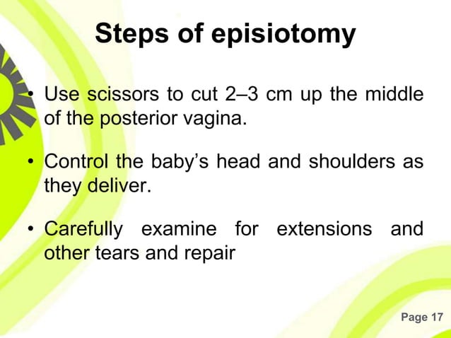 Episiotomy | PPTX | Pregnancy | Reproductive Health
