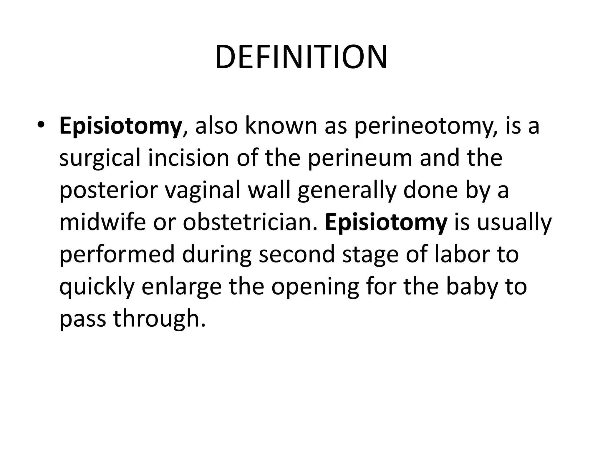 Episiotomy | PPTX