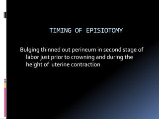 Episiotomy | PPT