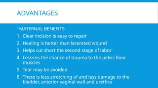 episiotomy is a surgical incision on the perineum during normal labor | PPT