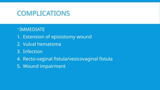 episiotomy is a surgical incision on the perineum during normal labor | PPT