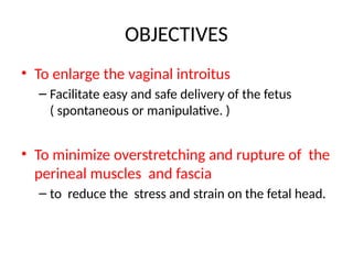 episiotomy procedure medio lateral .pptx