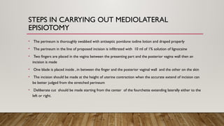 EPISIOTOMY, PERINEAL TEAR and their repair | PPTX