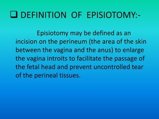 EPISIOTOMY P. | PPT
