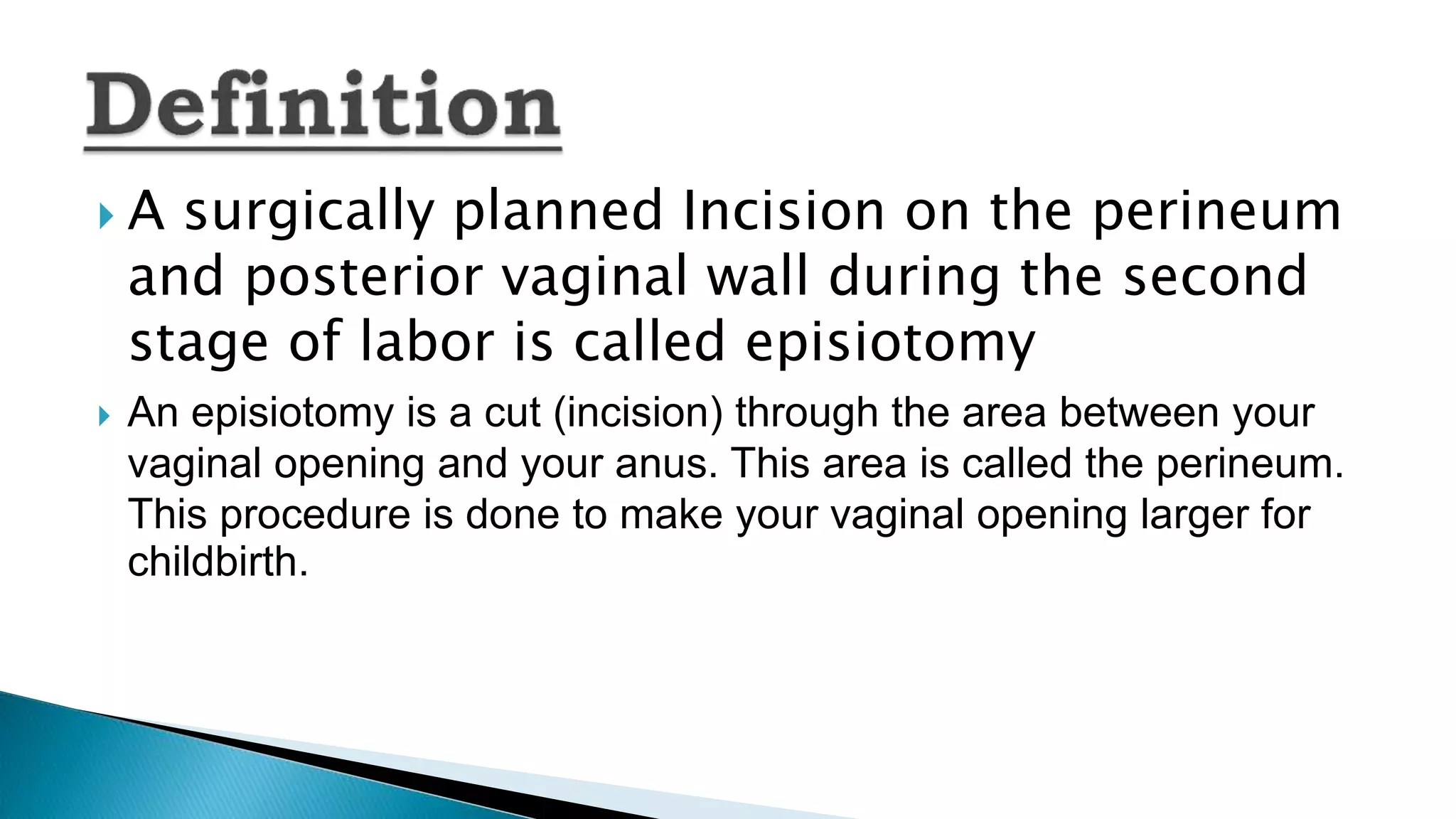 Episiotomy procedure | PPTX
