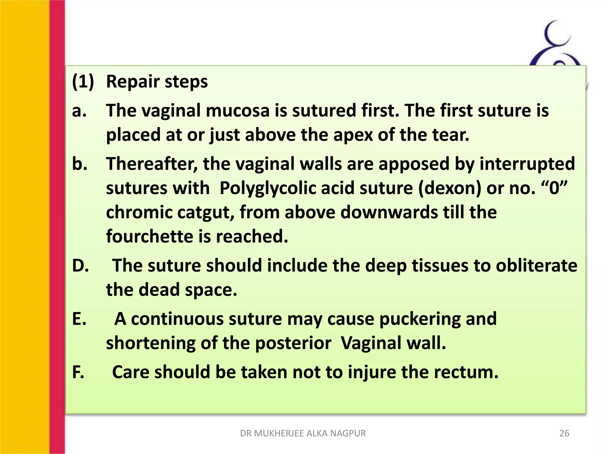 Episiotomy slideshare by dr alka mukherjee & dr apurva mukherjee ms | PPTX
