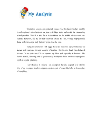 Practice Teaching Portfolio Episode 1 | DOCX