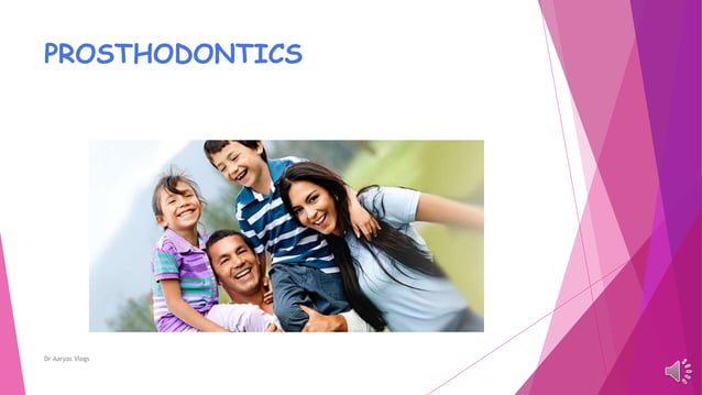 Introduction to Prosthodontics | PPTX | Dental Health | Diseases and ...