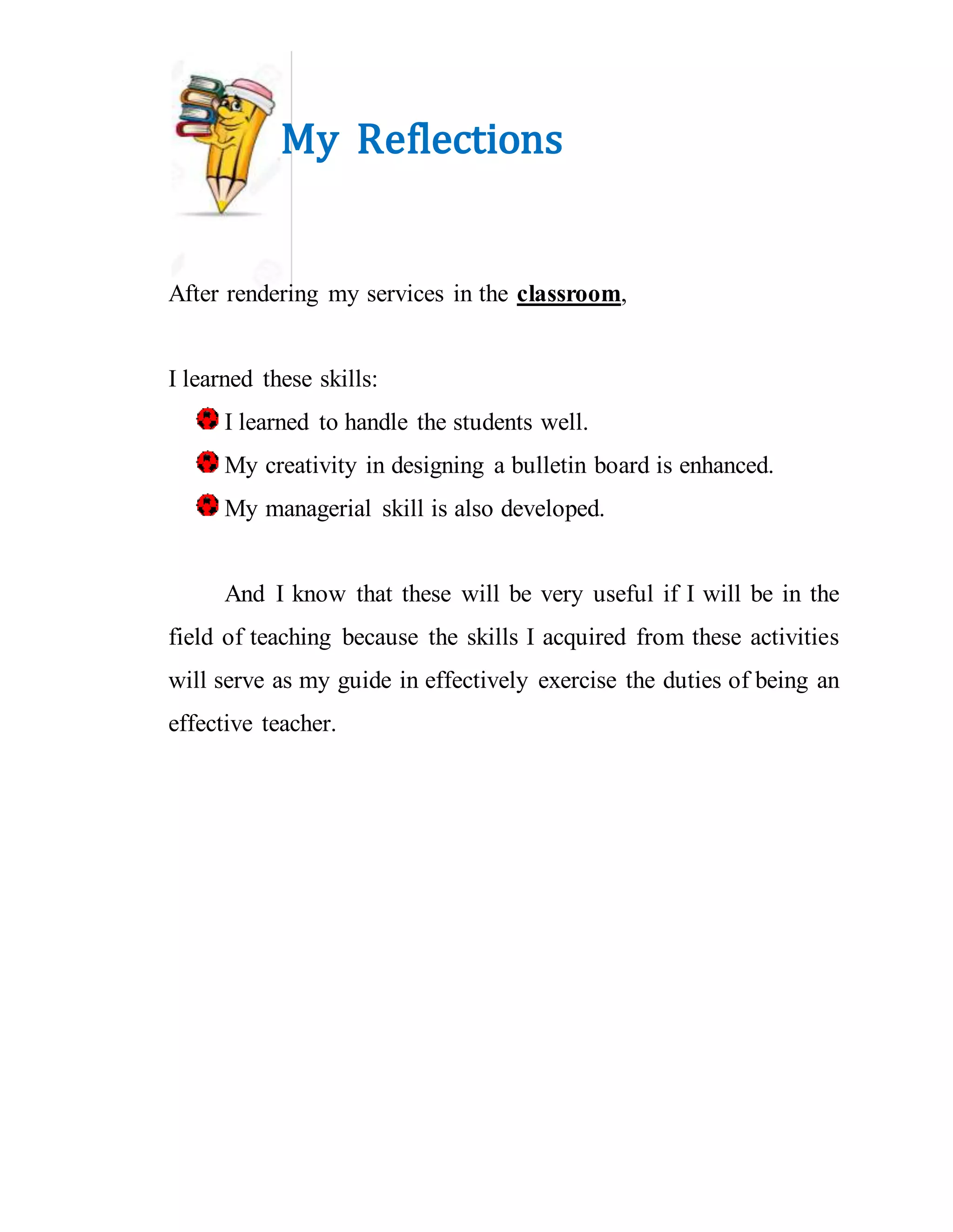 Practice Teaching Portfolio Episode 11 | DOCX