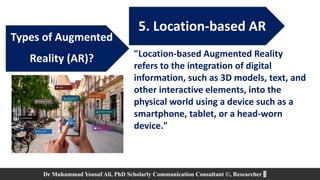 Augmented Reality : Types of Augmented Reality | PPTX