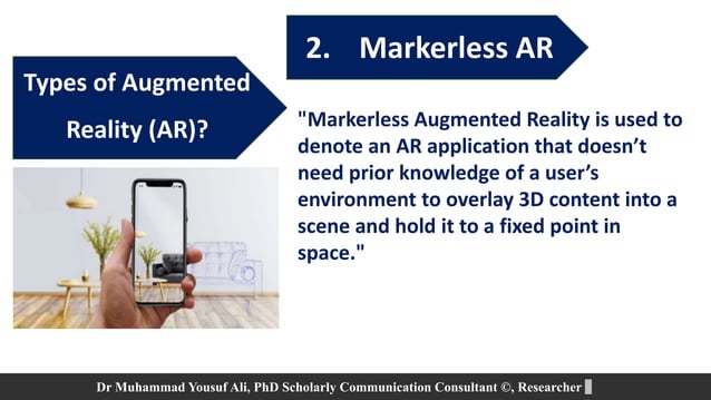Augmented Reality : Types of Augmented Reality | PPTX