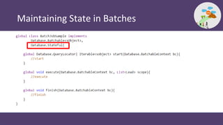 Episode 19 - Asynchronous Apex - Batch apex & schedulers | PPT