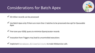 Episode 19 - Asynchronous Apex - Batch apex & schedulers | PPT