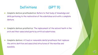 History of dentures | PPTX