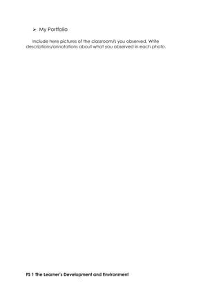 Field Study 1, Episode 3 "Classroom Management And Learning" | DOCX